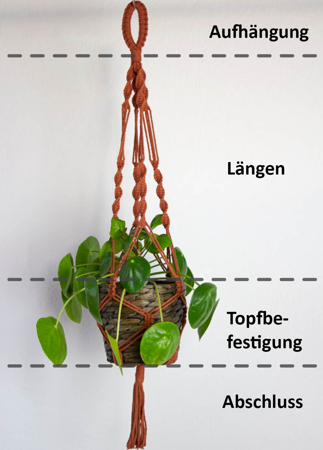 Einfache Makramee Blumenampel selber machen - DIY Anleitung ...